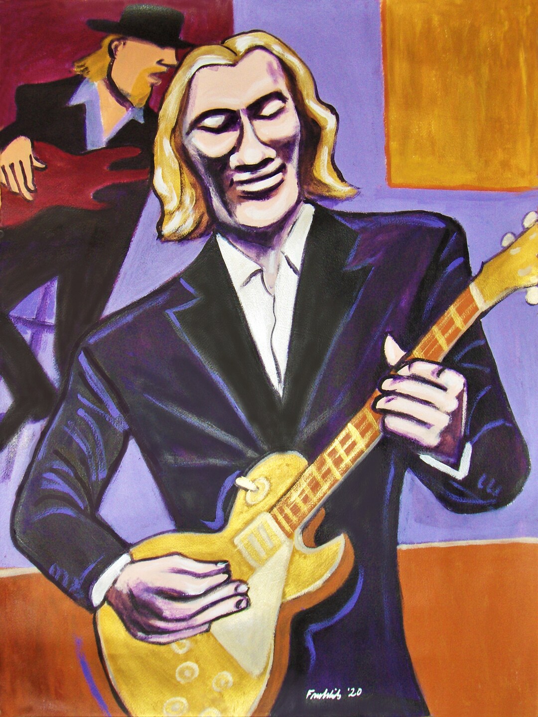 G. E. Smith Print Poster SNL Band Les Paul Guitar - Etsy