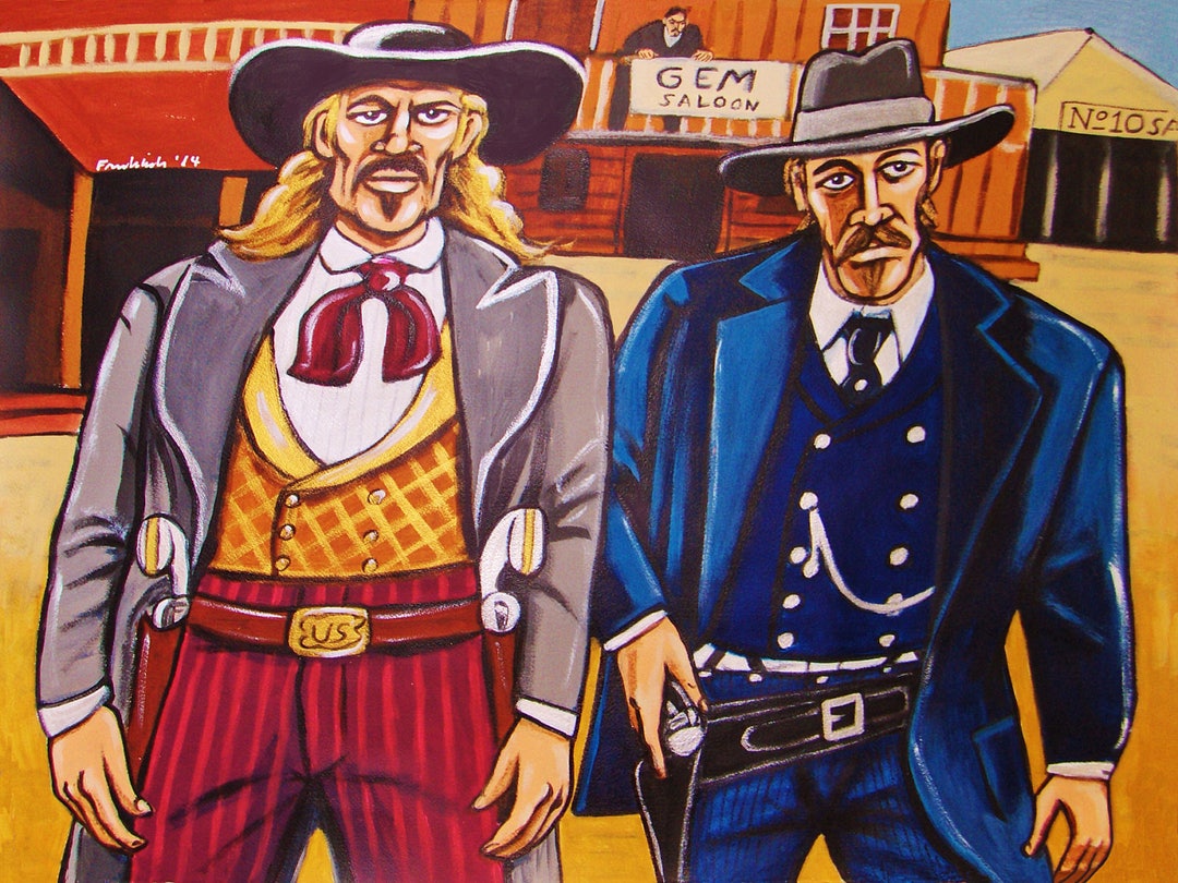 Deadwood HBO Wild Bill Hickok and Seth Bullock Painting - Etsy