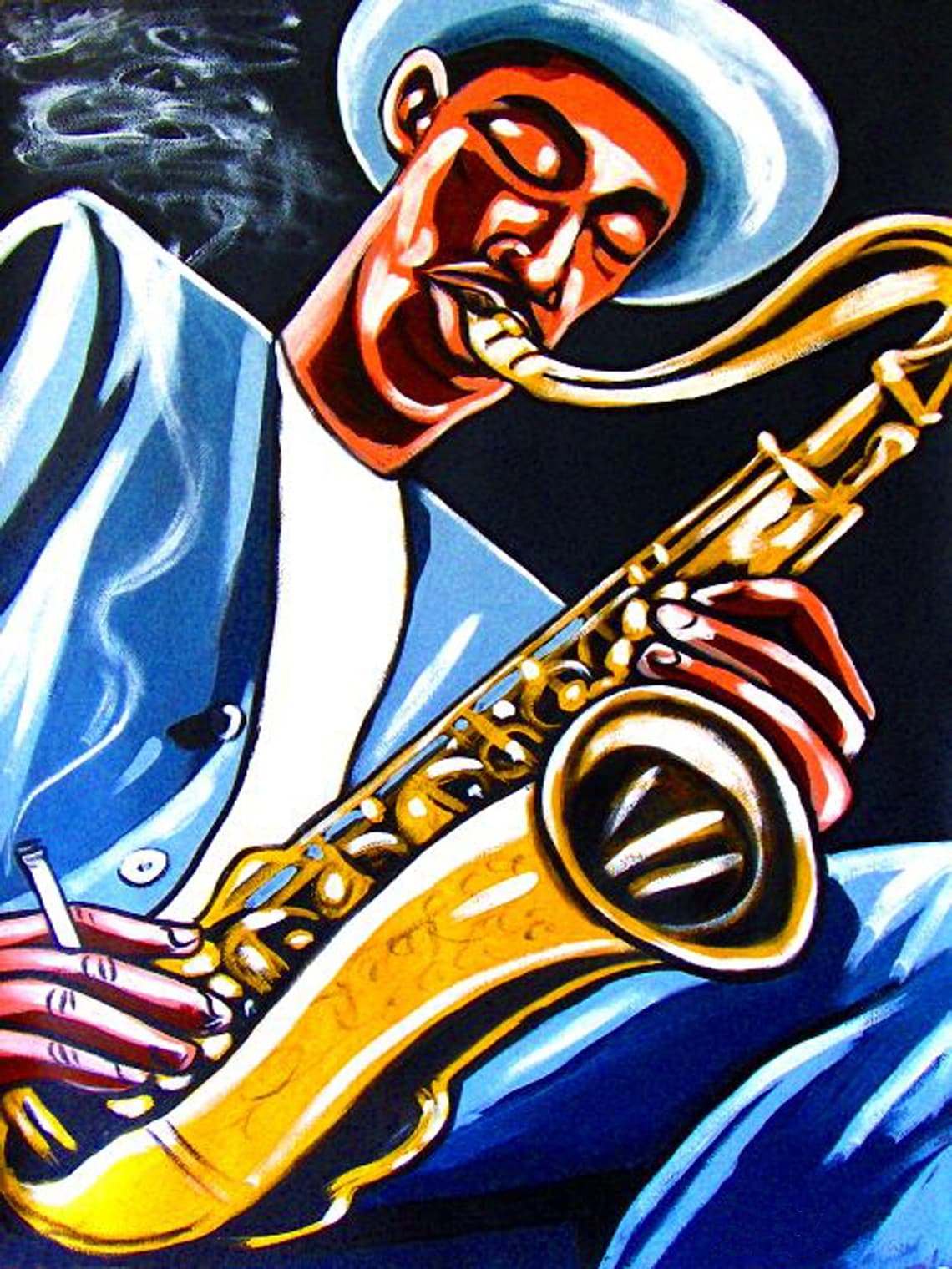 Dexter Gordon Print Poster Jazz Saxophone - Etsy