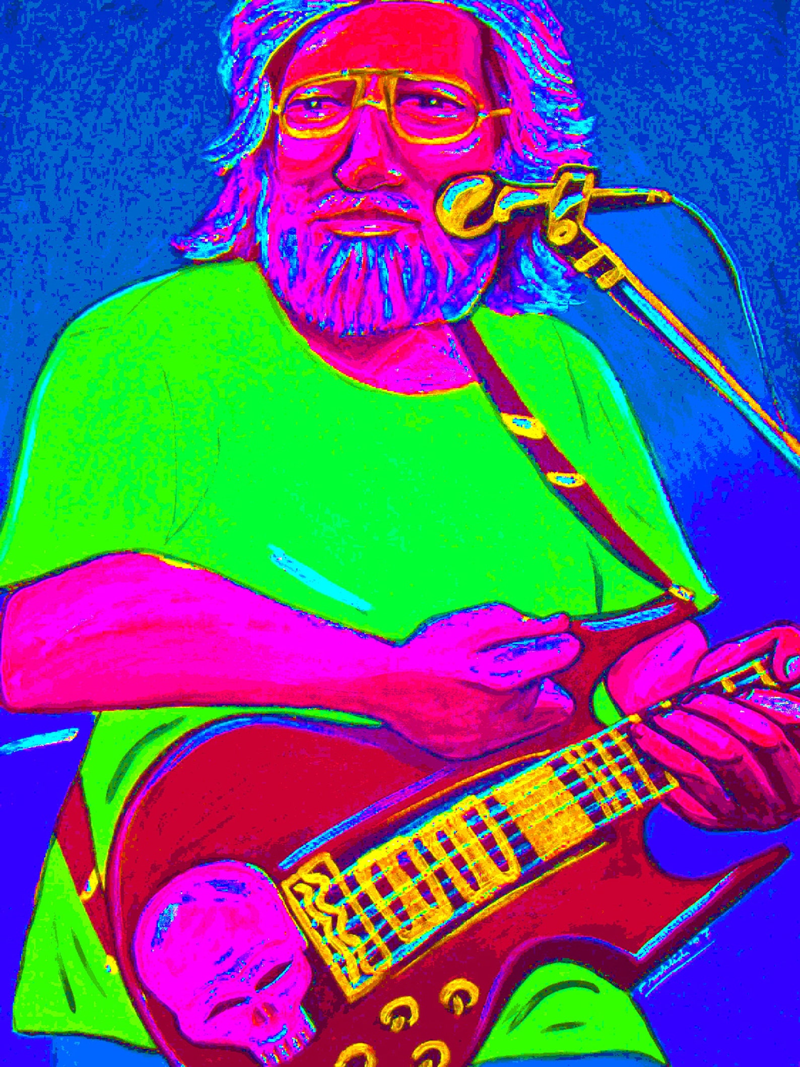 Jerry Garcia Print Poster the Grateful Dead - Etsy