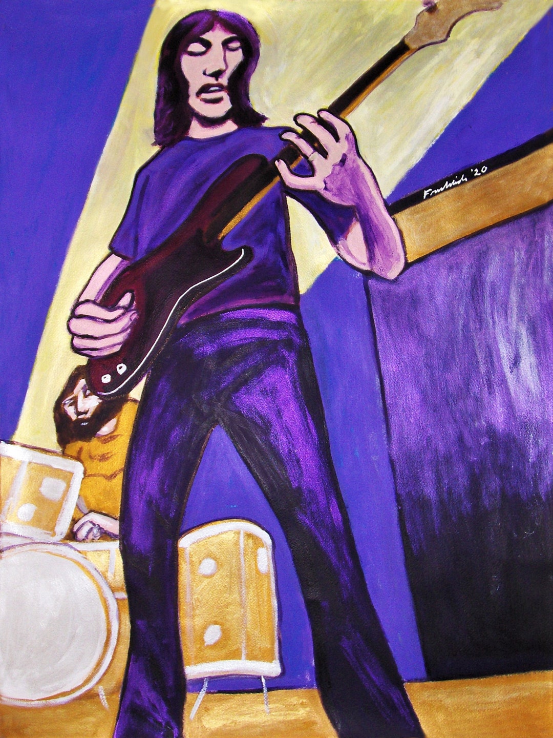 ROGER WATERS PRINT póster pink floyd concierto la pared cd fender ...
