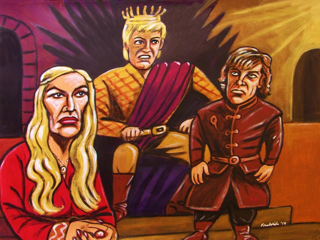 Game of Thrones Print Poster Joffrey, Circe & Tyrion Lannister - Etsy