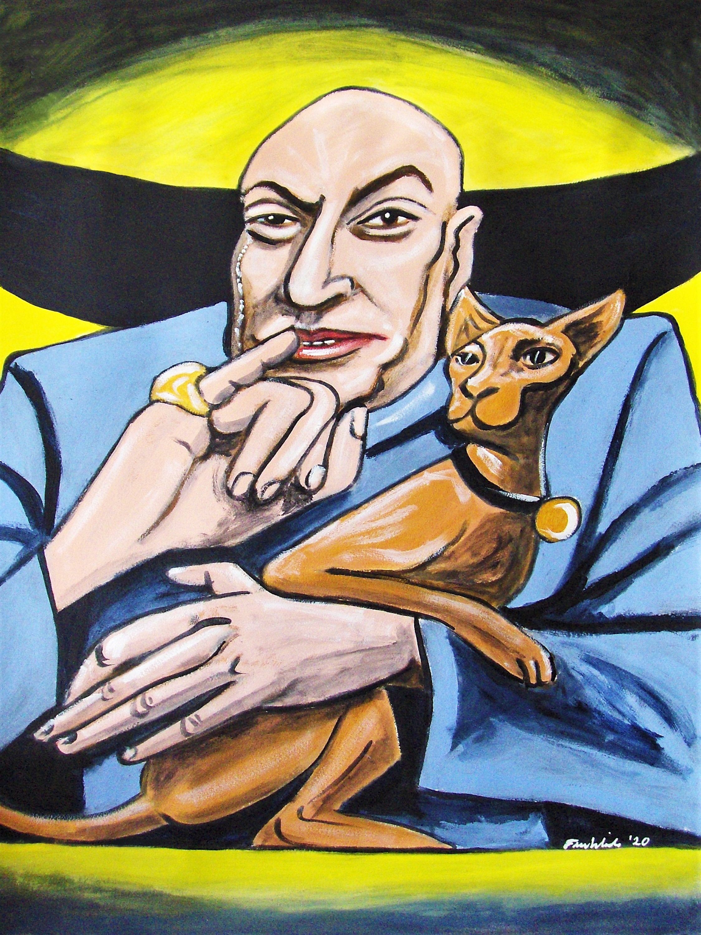Dr. Evil Print Poster Austin Powers Movie Mike Myers Sphynx Cat - Etsy