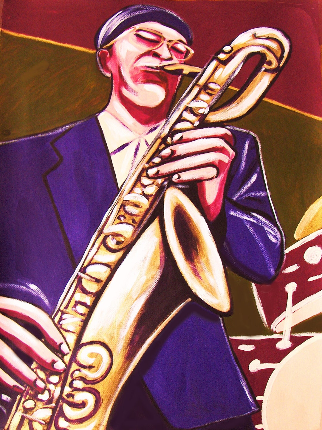 Gary Smulyan Print Poster Jazz Baritone Saxophone - Etsy