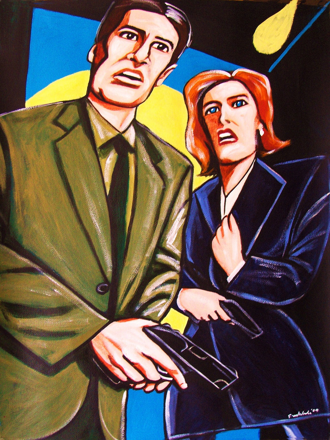 The X-files Scully and Mulder Print Poster - Etsy