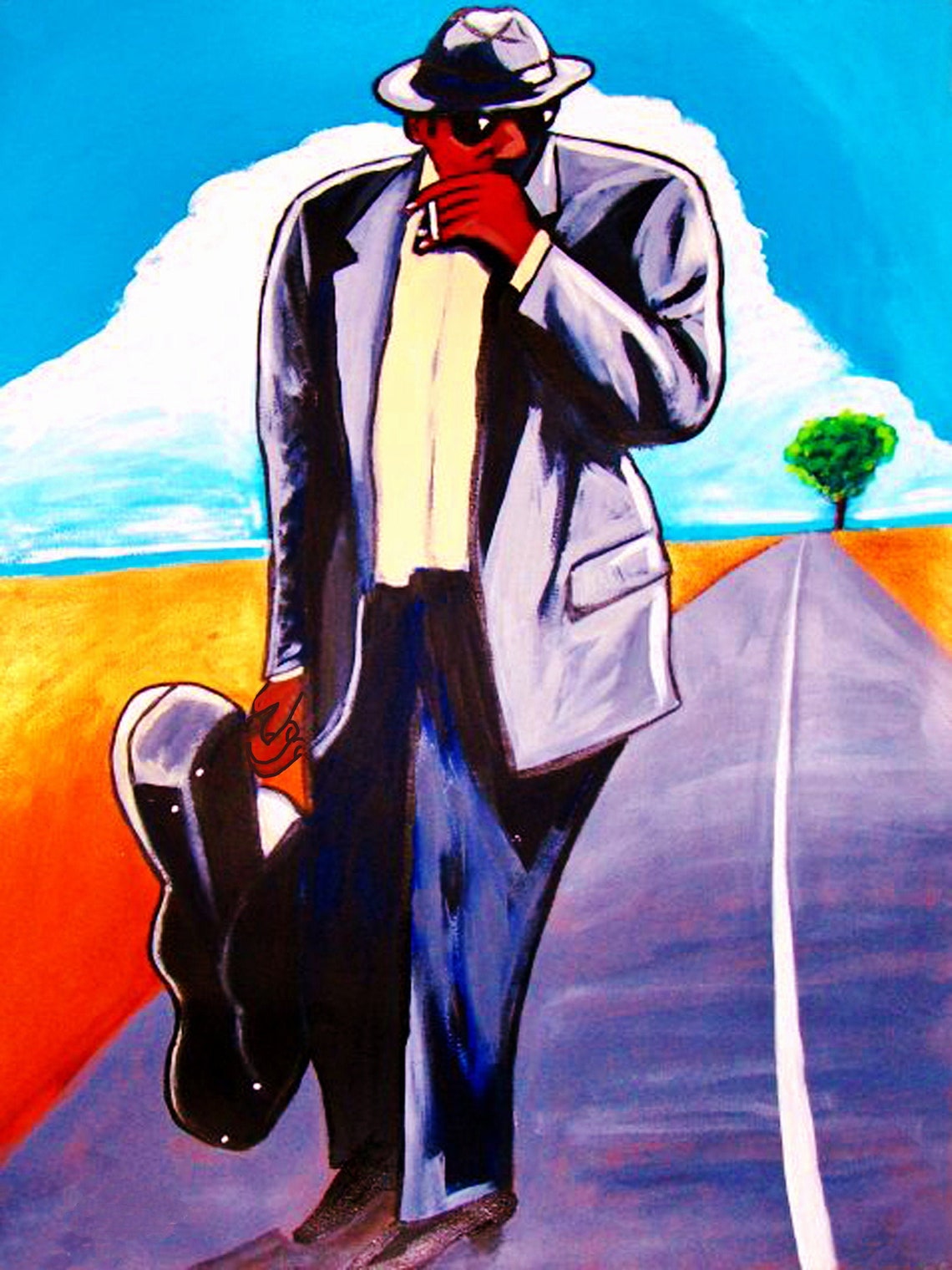 Robert Johnson Print Poster Crossroads Blues - Etsy UK