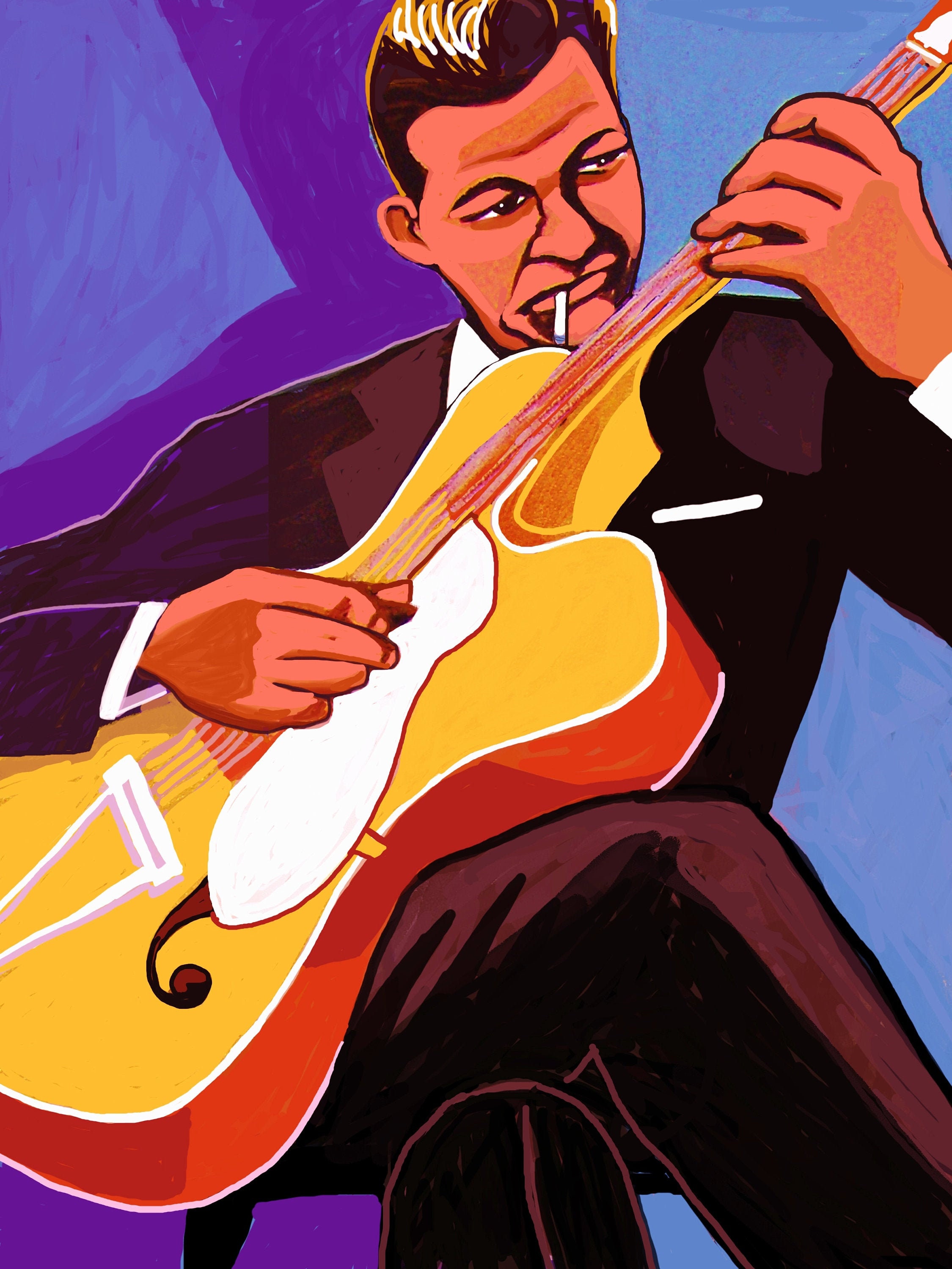 Barry Galbraith Print Poster Jazz Guitar - Etsy