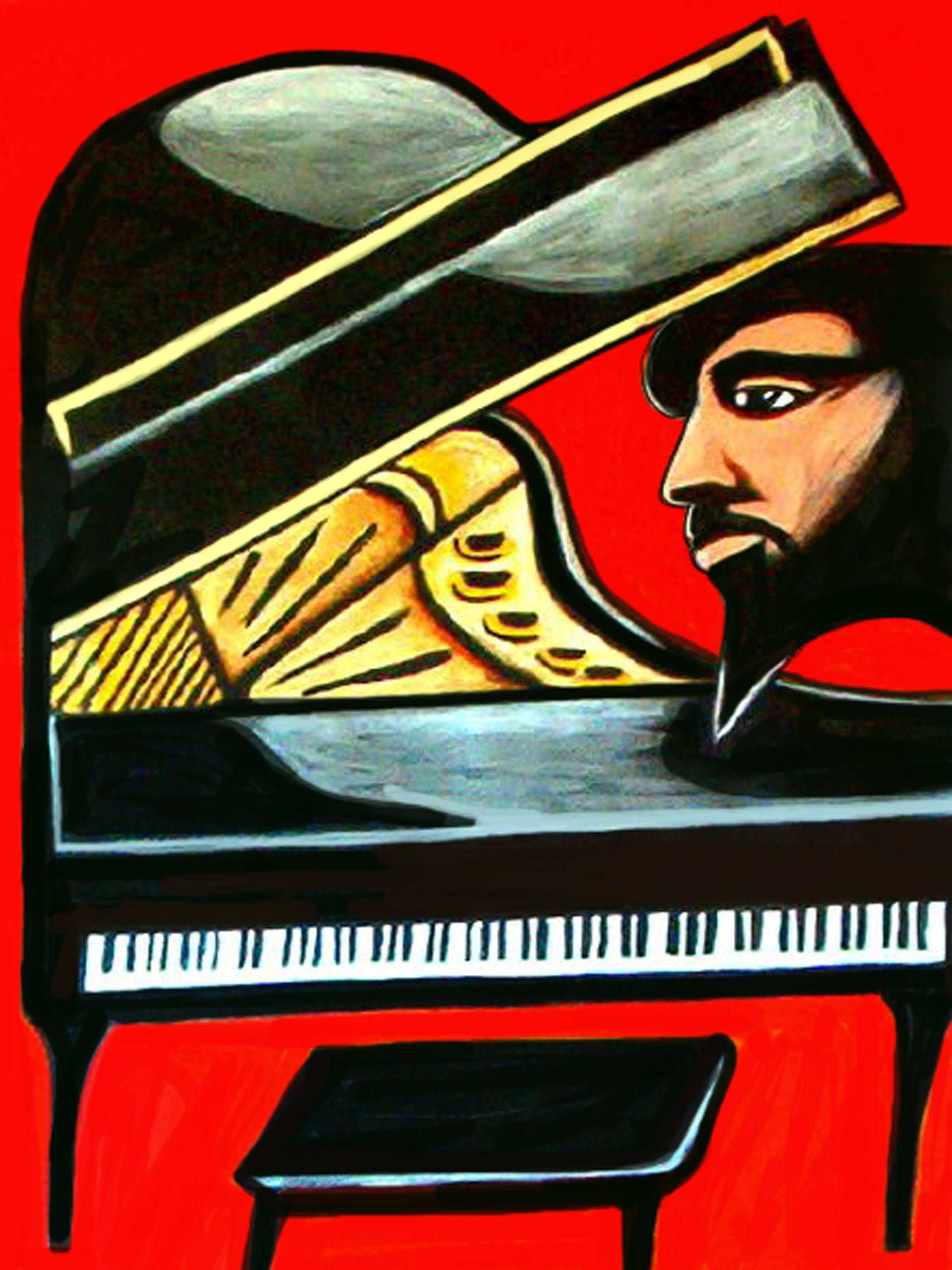 Thelonious Monk Print Poster Jazz Piano - Etsy