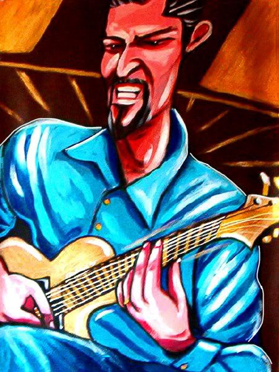 Charlie Hunter Print Poster 8 String Jazz Guitar - Etsy