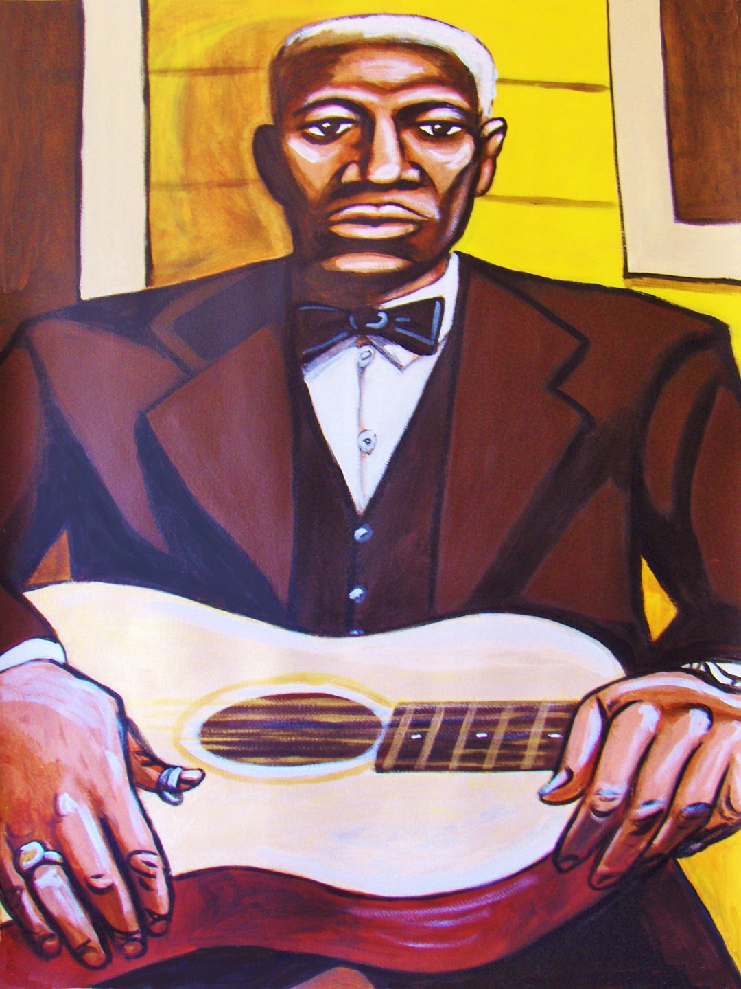 Leadbelly Lead Belly Folk Blues Guitar Original Print Poster - Etsy