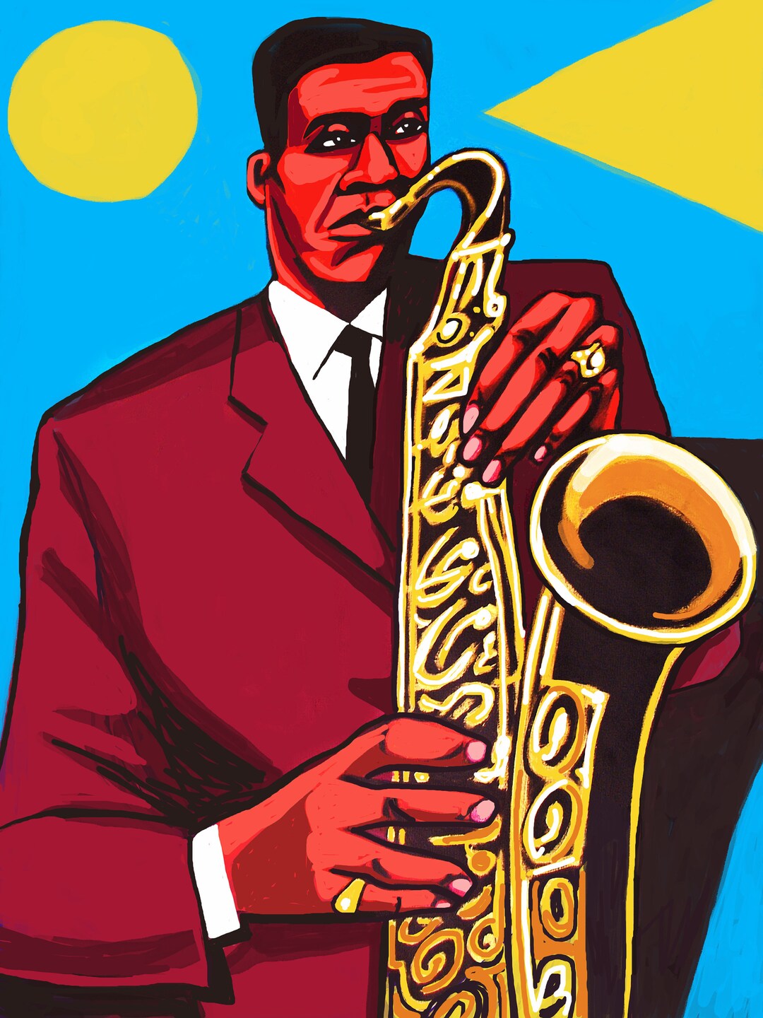 Wayne Shorter Print Poster Jazz Sax Saxophone - Etsy 日本