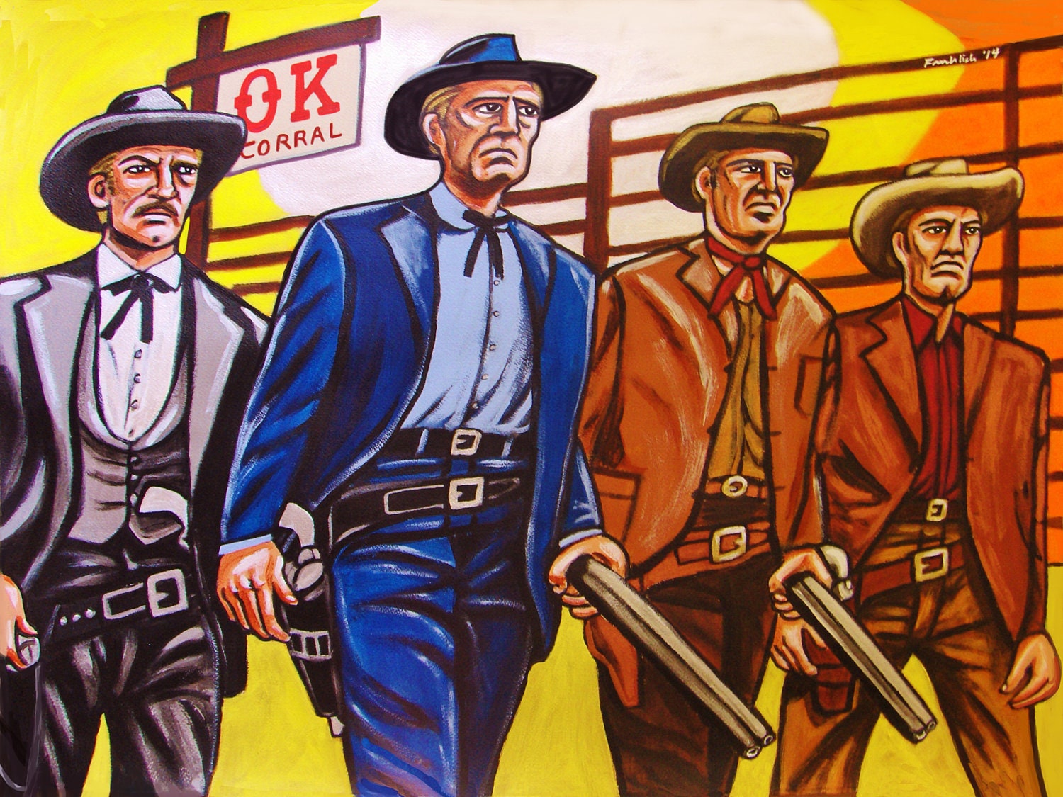 Gunfight at the O.K. Corral Movie Print Poster - Etsy