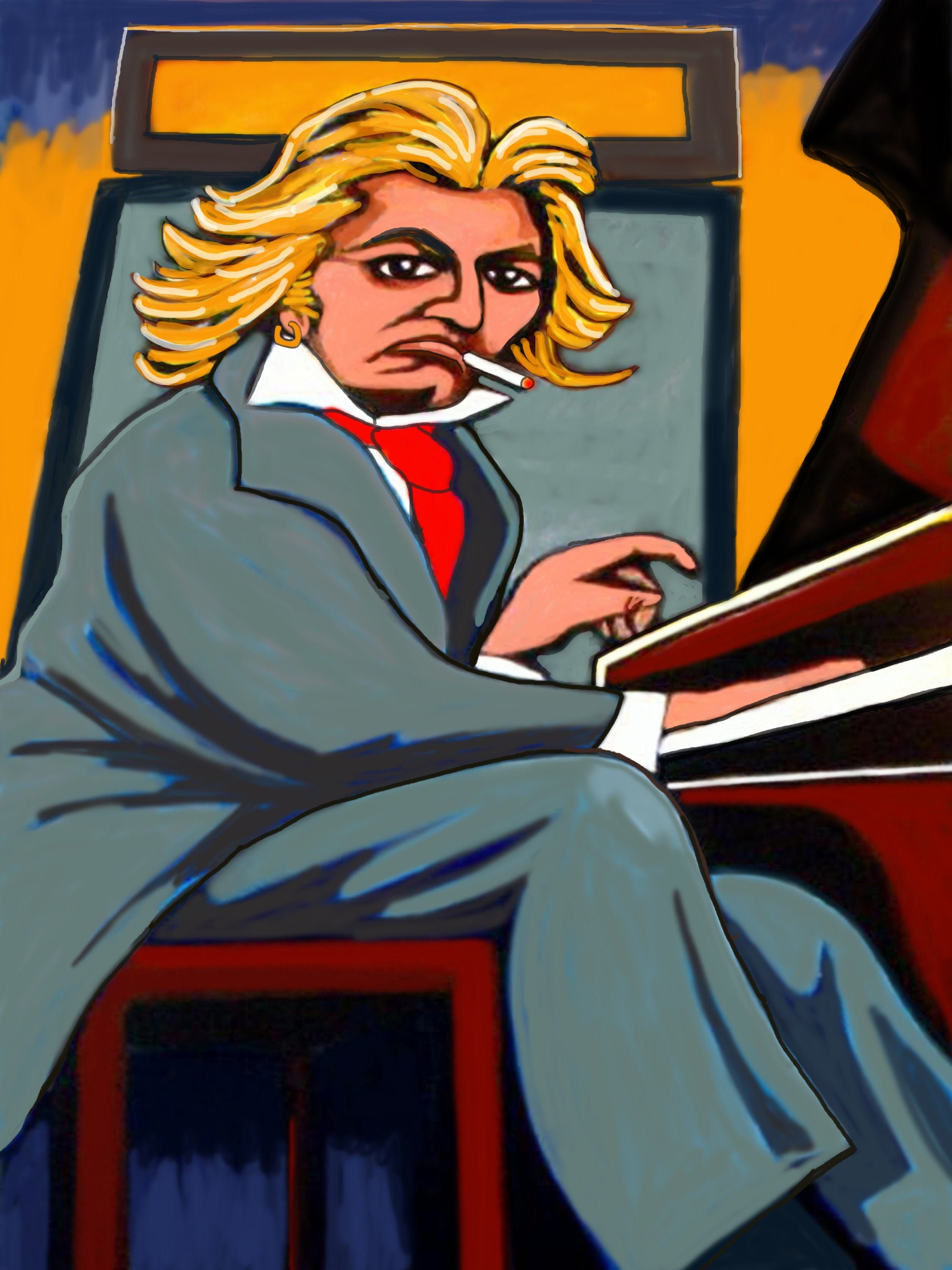 Ludwig Van Beethoven Print Poster - Etsy