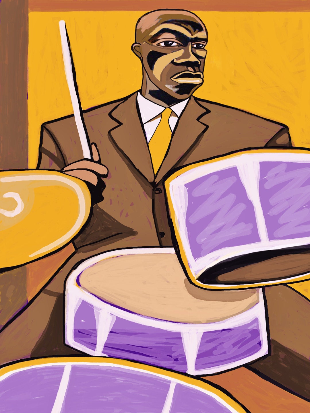 Art Blakey Print Poster Jazz Messengers Drums - Etsy