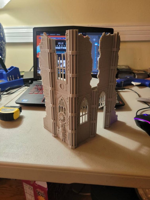Warhammer 40k Administratum Imperialis 2 Story Ruined Building | Etsy