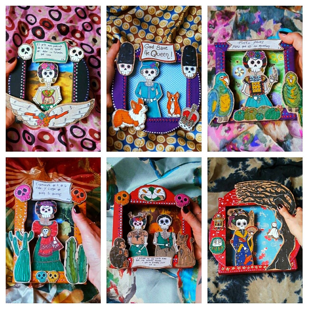 Custom Mexican Cardboard Shadow Box Commissioned - Etsy