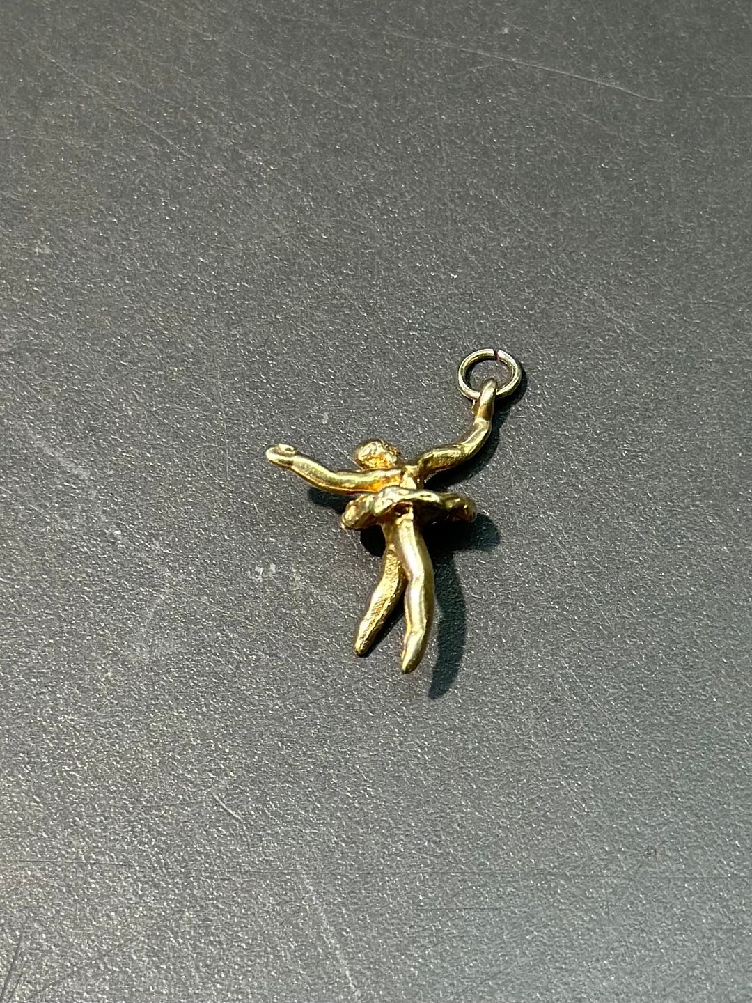 Vintage 14K Gold Ballerina Charm - Etsy