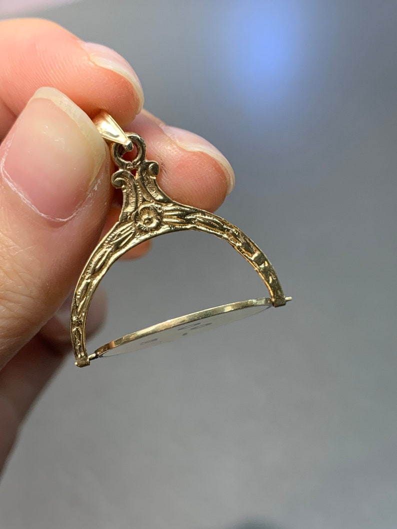 Vintage Extra Large 14K Gold Enamel I Love You Spinner Charm - Etsy