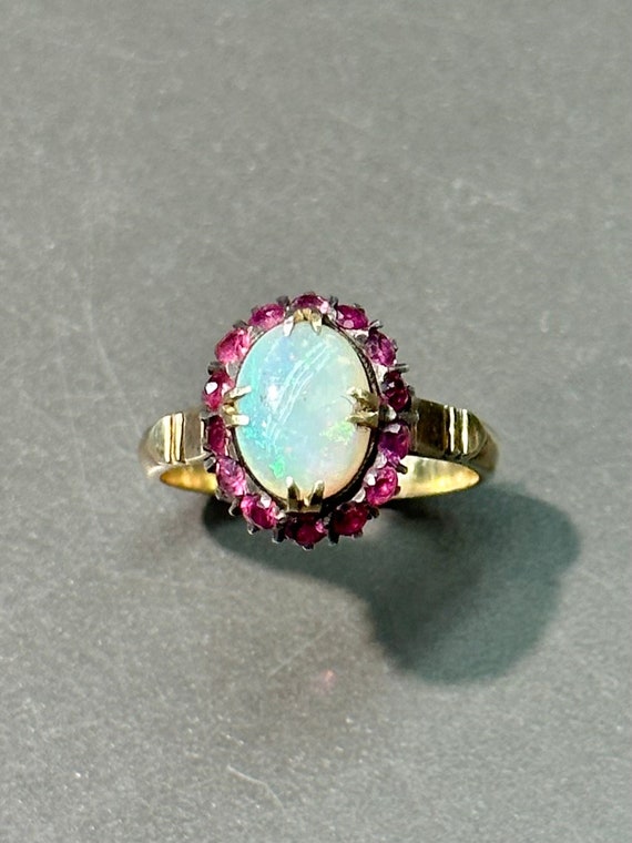 victorian opal and ruby - Gem
