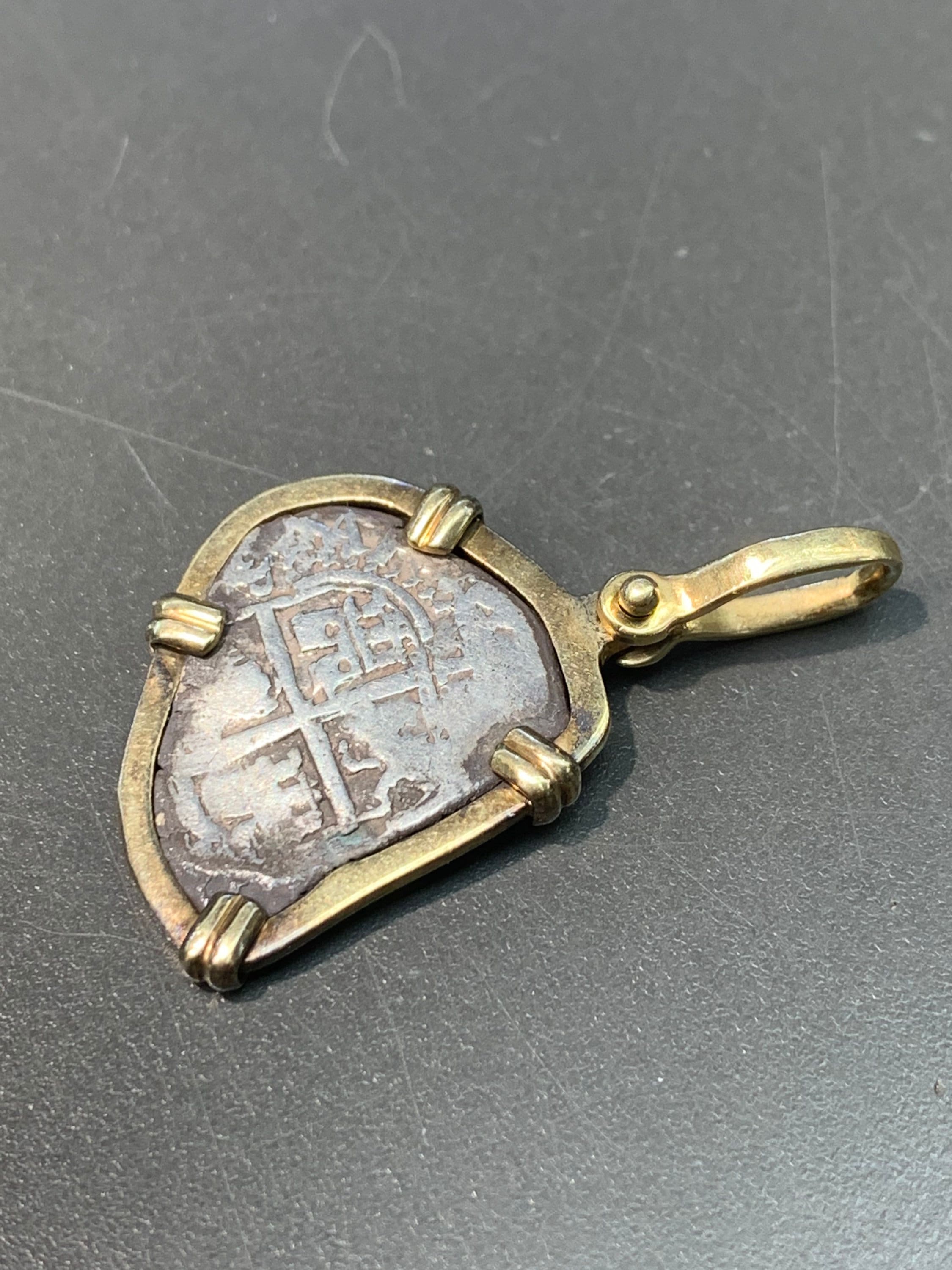 Antique 14K Gold Bezeled Antique Coin - Etsy