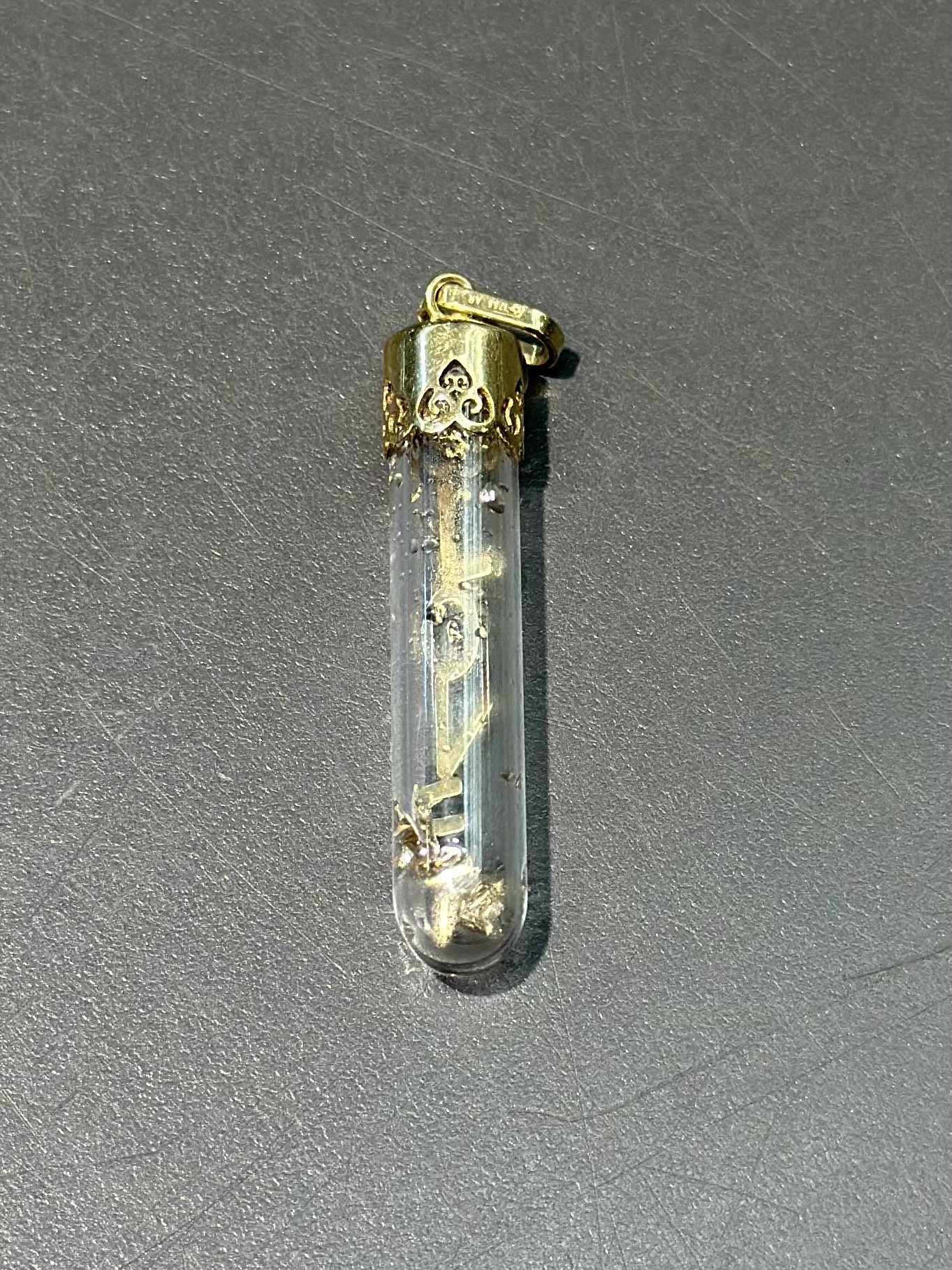 18K Gold LOVE Gold Dust Shaker Charm - Etsy