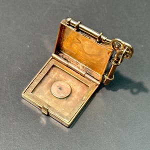 Victorian 14K Gold Square Locket Pendant - Etsy