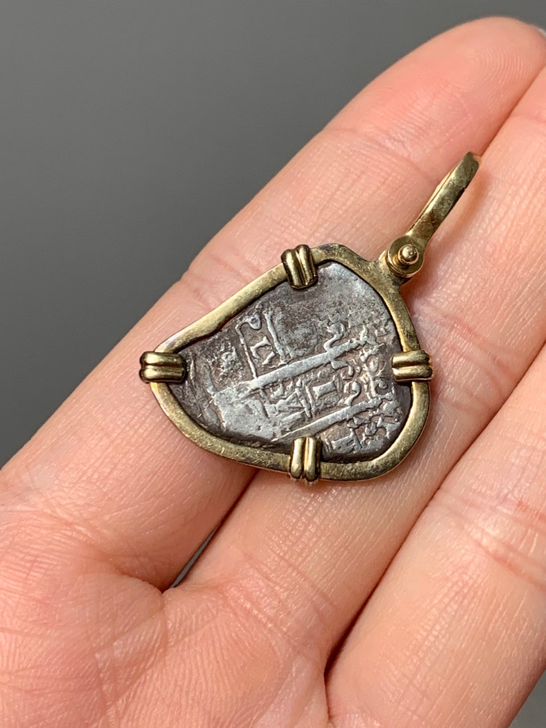 Antique 14K Gold Bezeled Antique Coin - Etsy