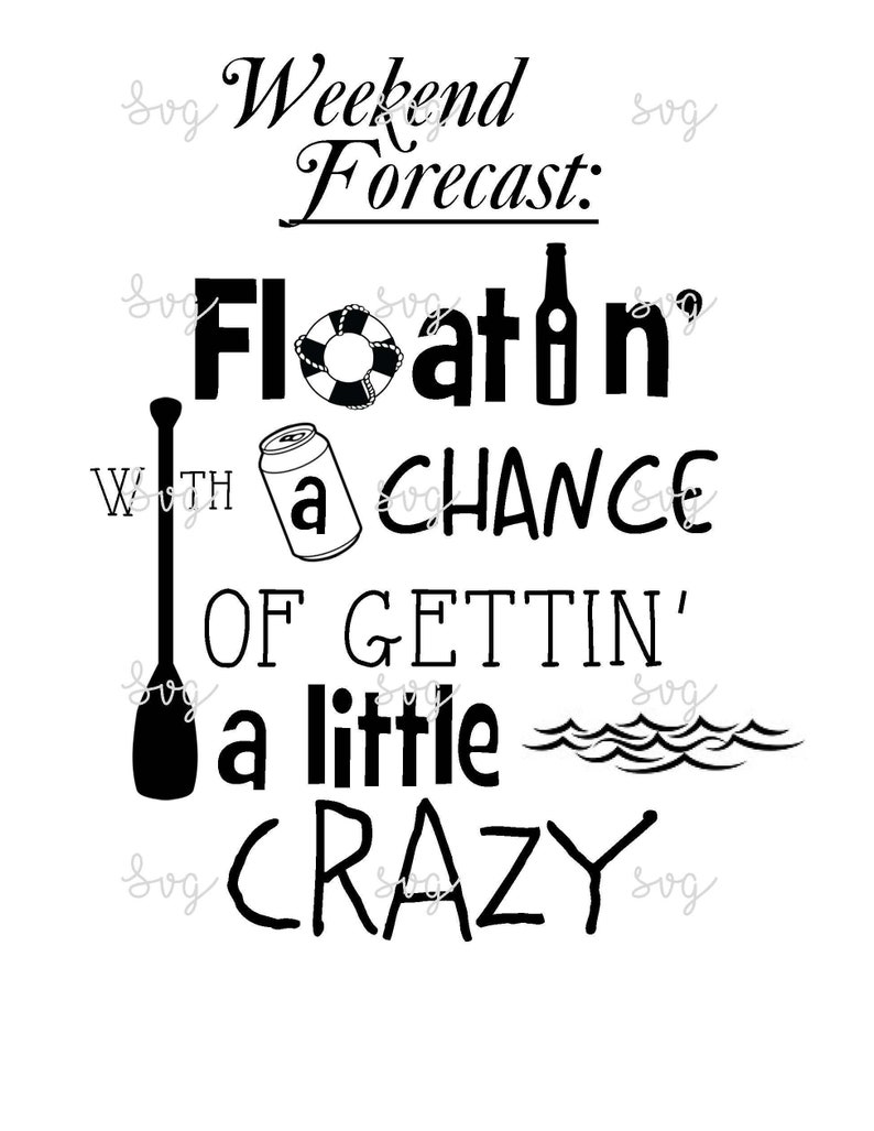Weekend Forecast Svg - Etsy