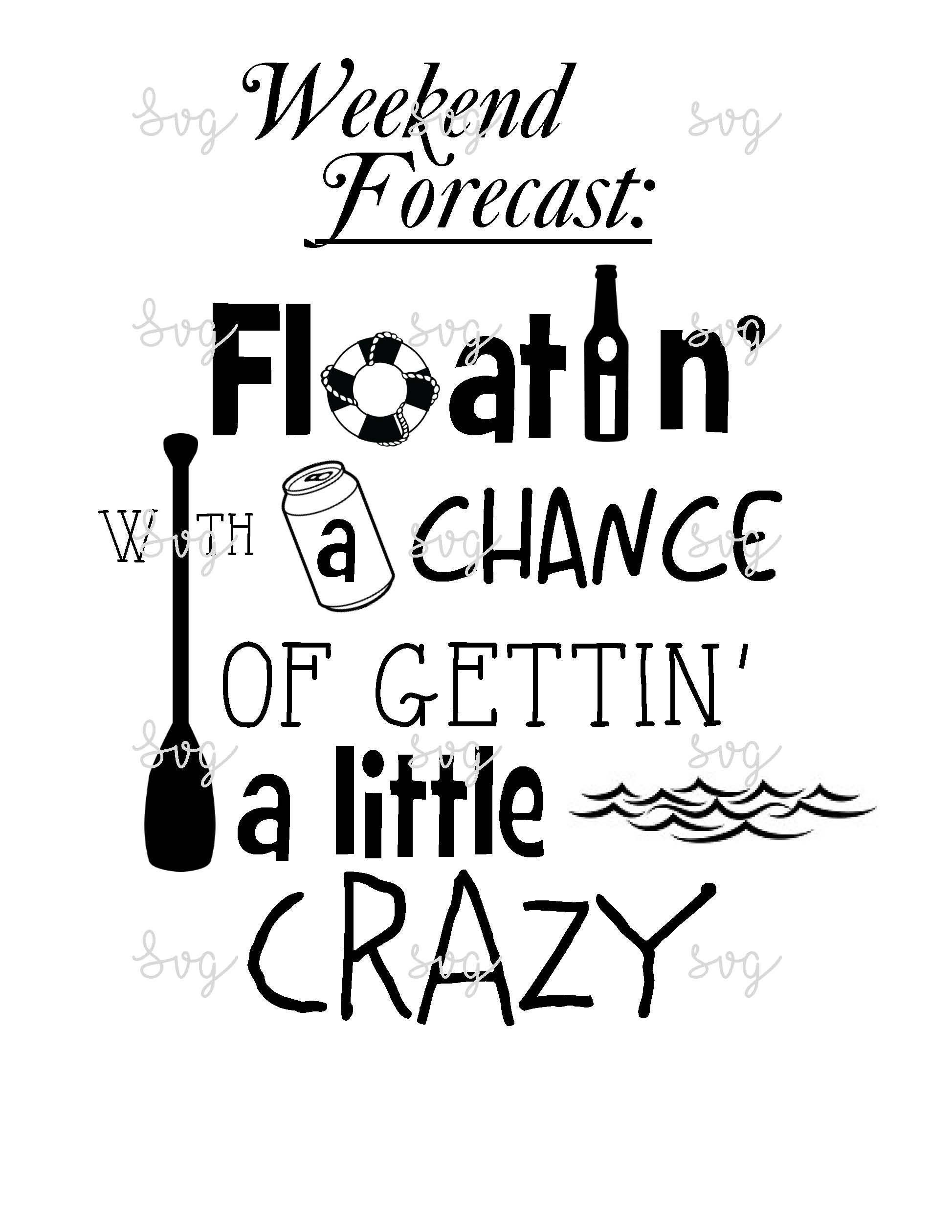 Weekend Forecast Svg - Etsy