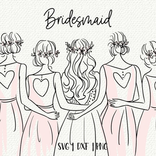 Bridesmaid SVG Wedding SVG Bride Team Will You Be My - Etsy