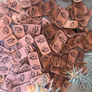 Customize Your Own Real Genuine Leather Tag, Leather ID Tags, Leather ...