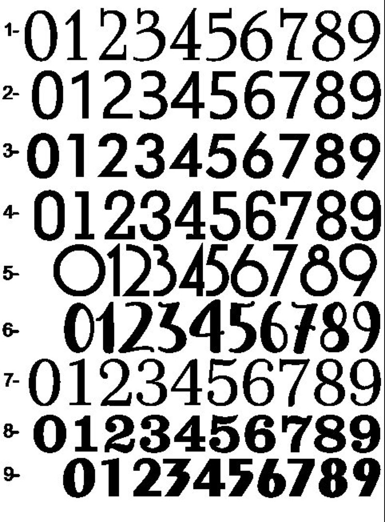 Large Exterior House Numbers - Exterior Signage 7", 8", 9", 10", 11 ...