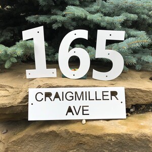 Large Exterior House Numbers - Exterior Signage 7", 8", 9", 10", 11 ...