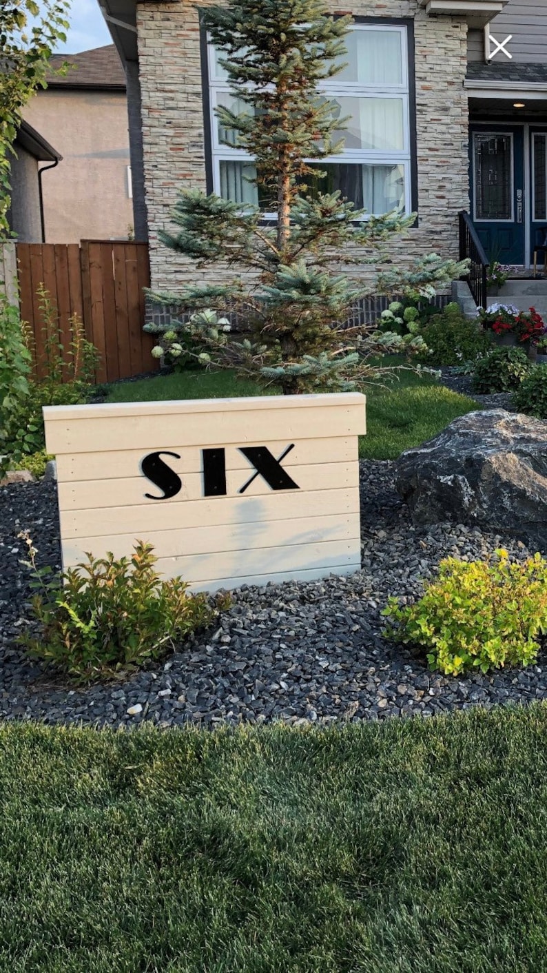 Large 10 Exterior House Numbers Exterior Signage You - Etsy
