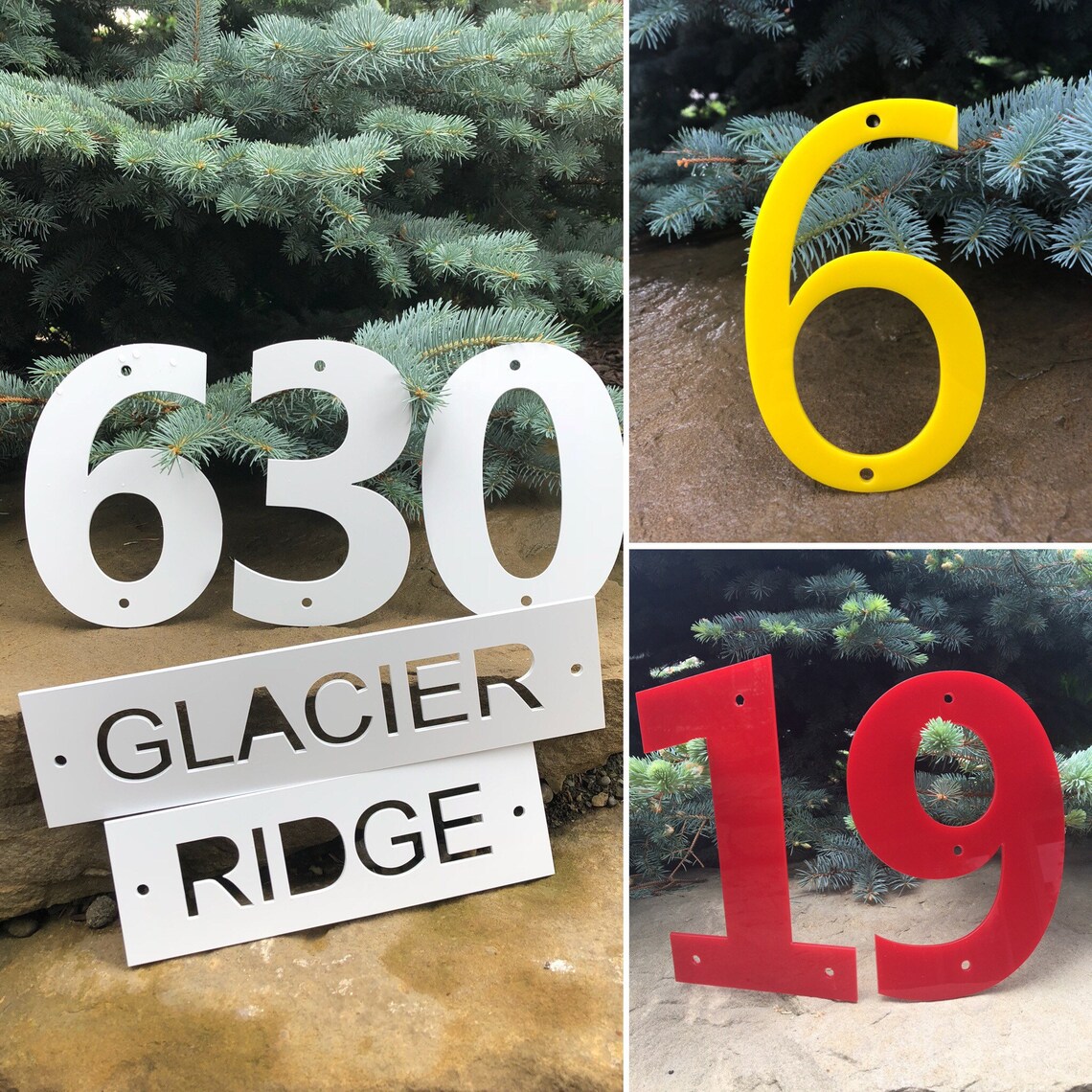 Large Exterior House Numbers Exterior Signage 7 | Etsy