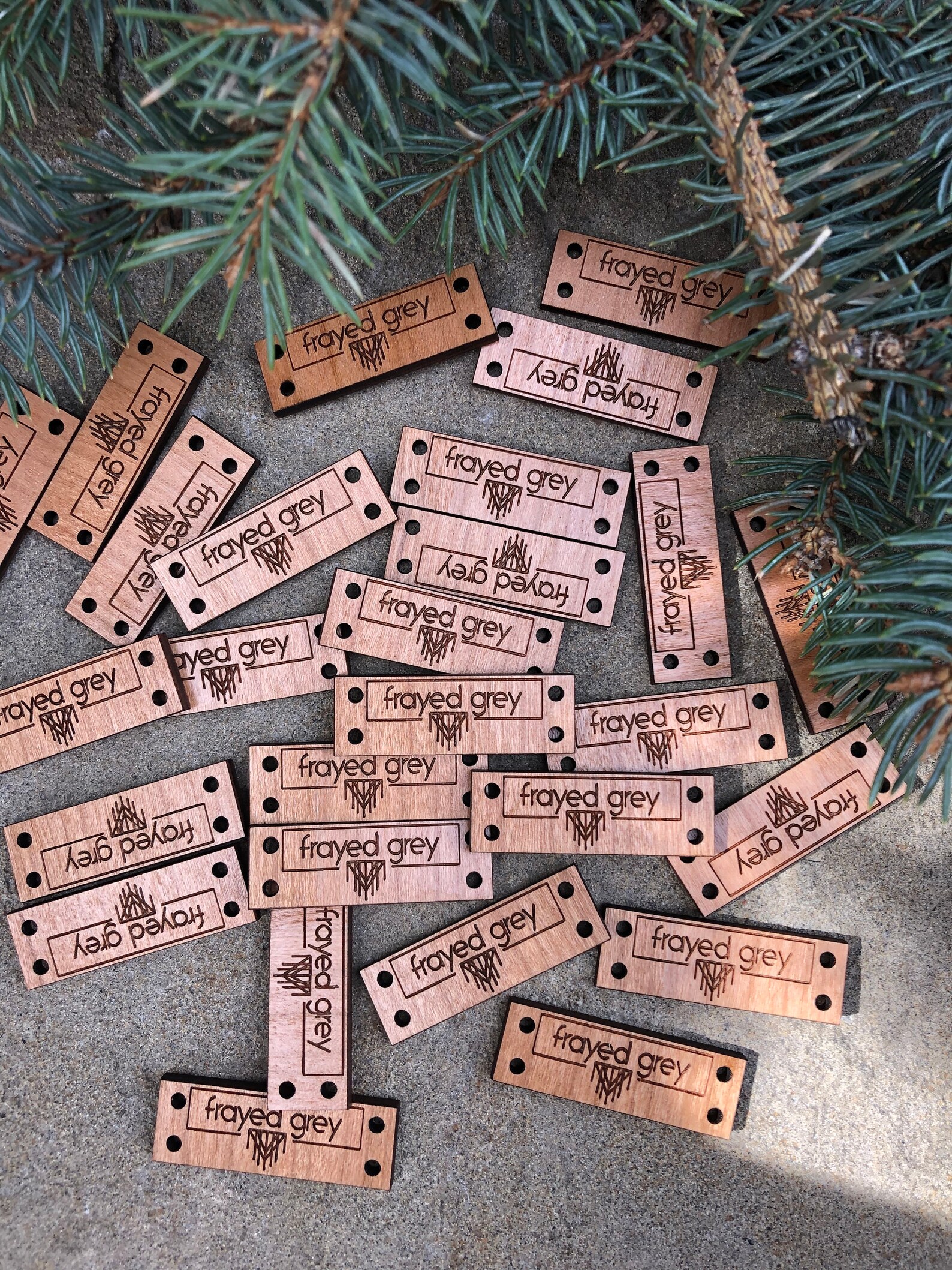 Personalize Your Wood Tags ID Tags Labels Sew on Tags | Etsy
