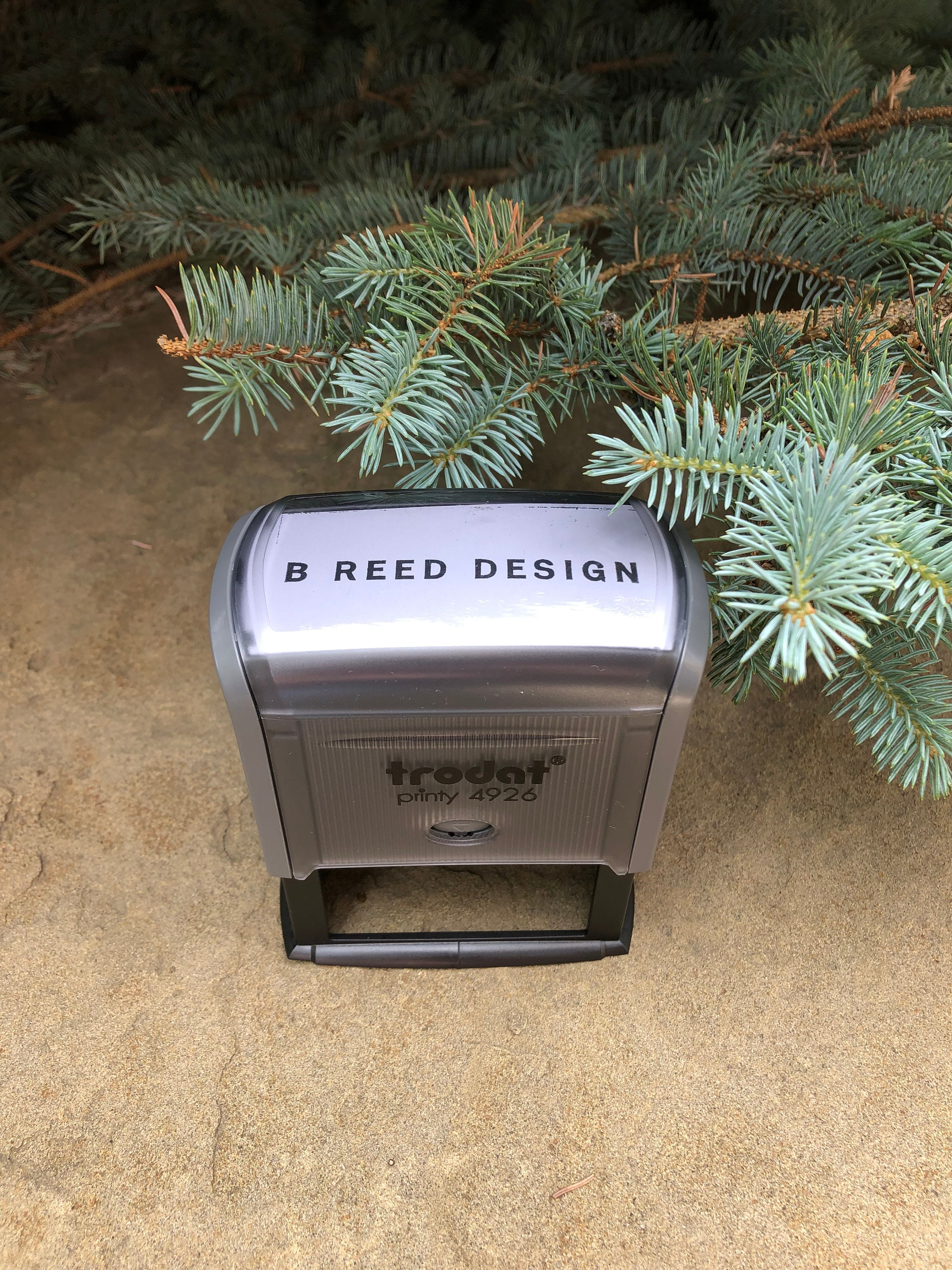 Self Inking Stamps Trodat Rubber Stamp Rectangle | Etsy