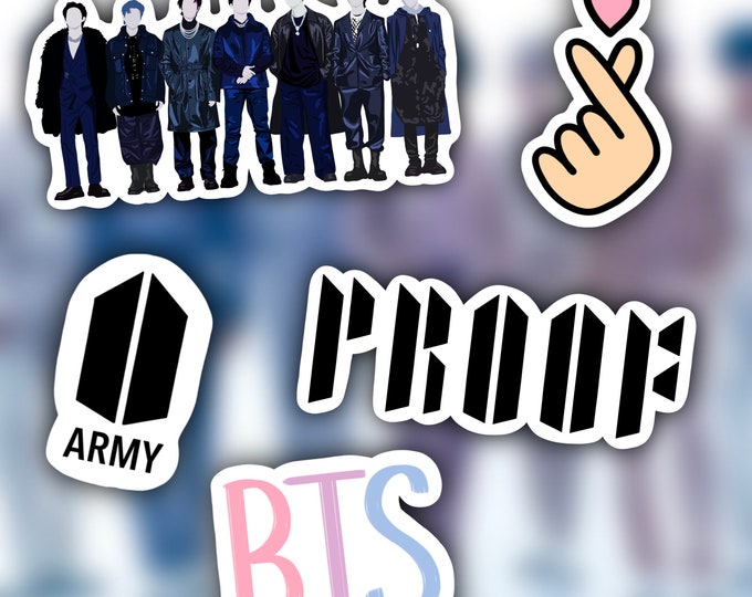 BTS Sticker Packproof Stickerswaterproof Stickersbts Stickersarmy ...