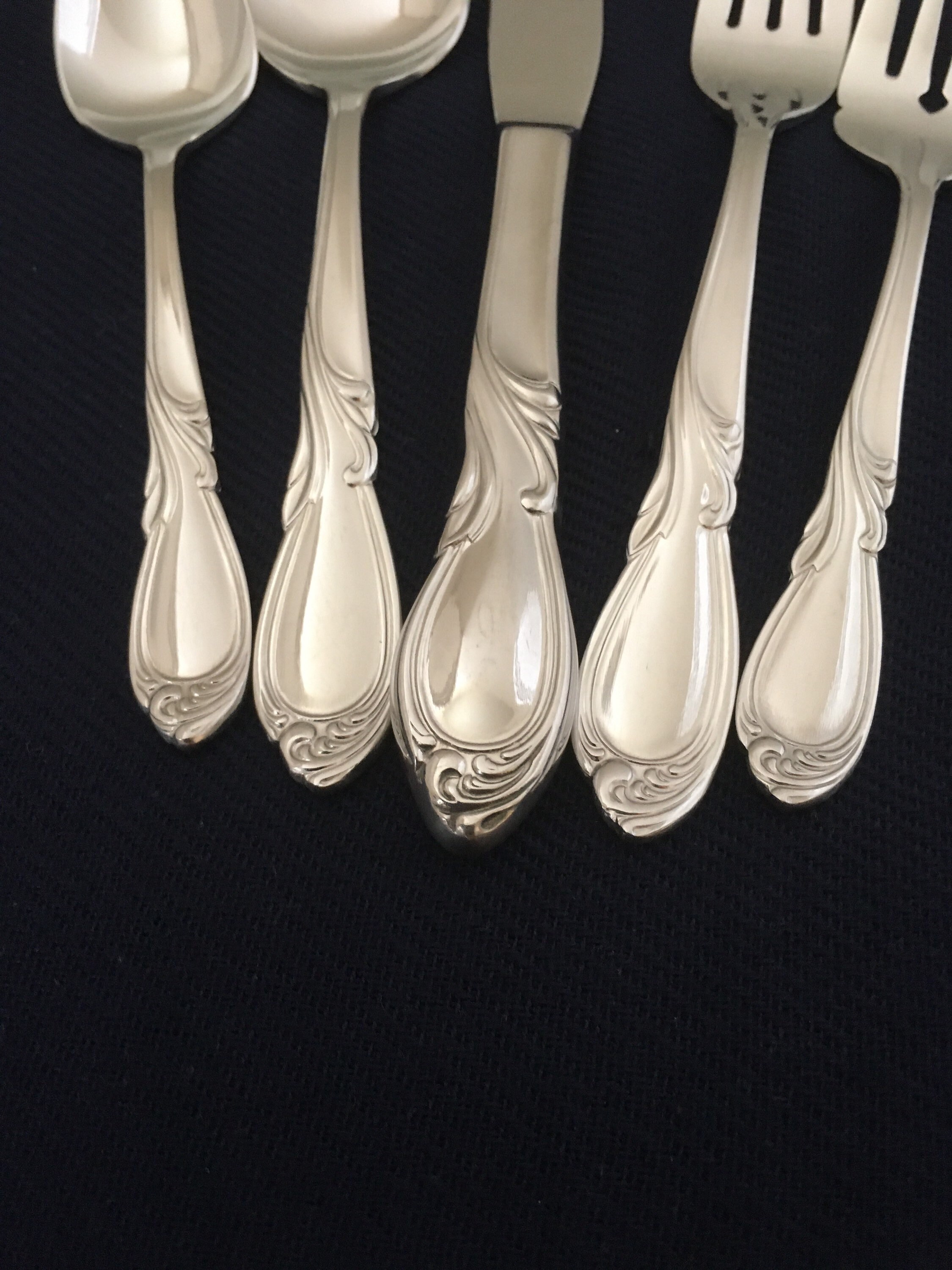 Retroneu STEPHANIE GLOSSY 18/8 Stainless Flatware Korea 5 - Etsy