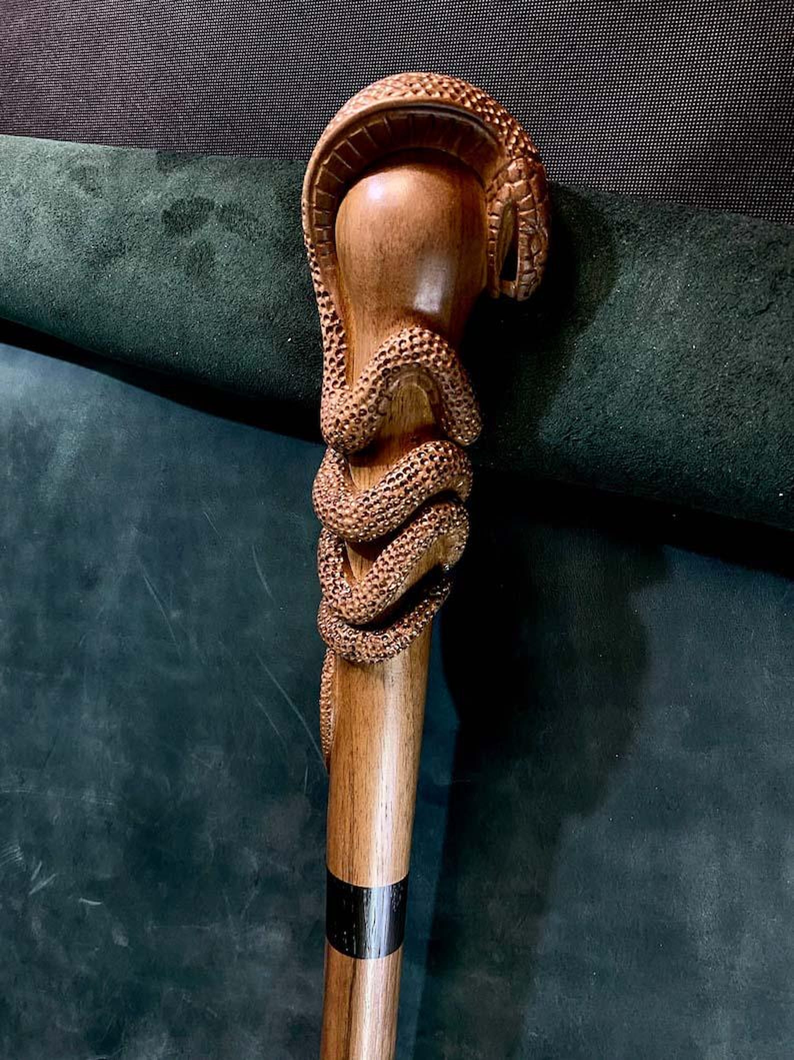 Snake Walking Stick Cobra Walking Stick Cane Wooden Stick High Quality ...