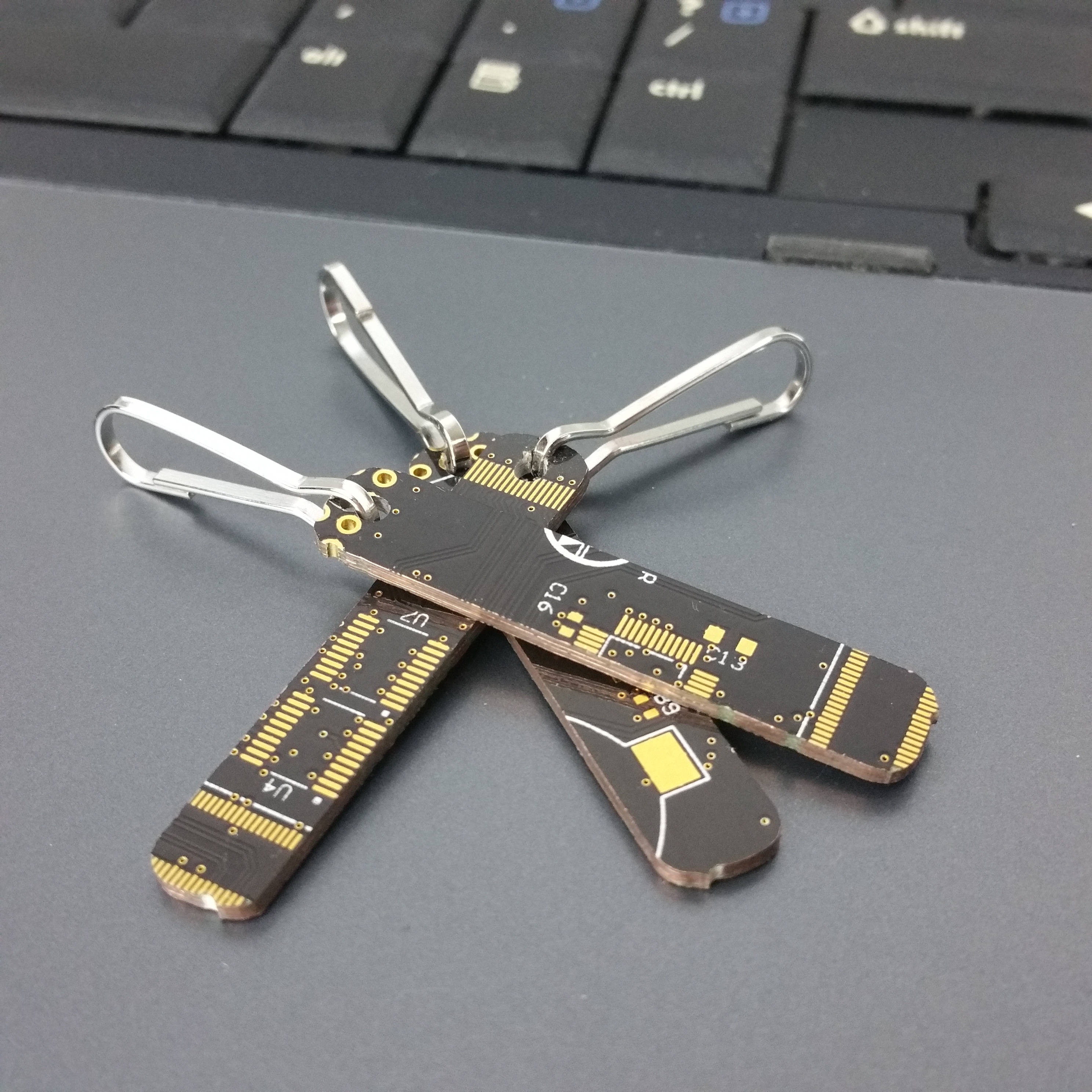 Circuit Board Zipper Pulls Made With Recycled Electronic | Etsy