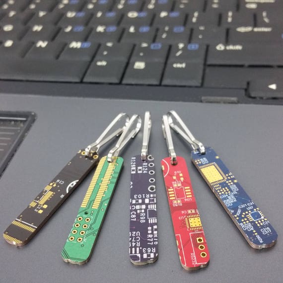 Circuit Board Zipper Pulls Made With Recycled Electronic | Etsy
