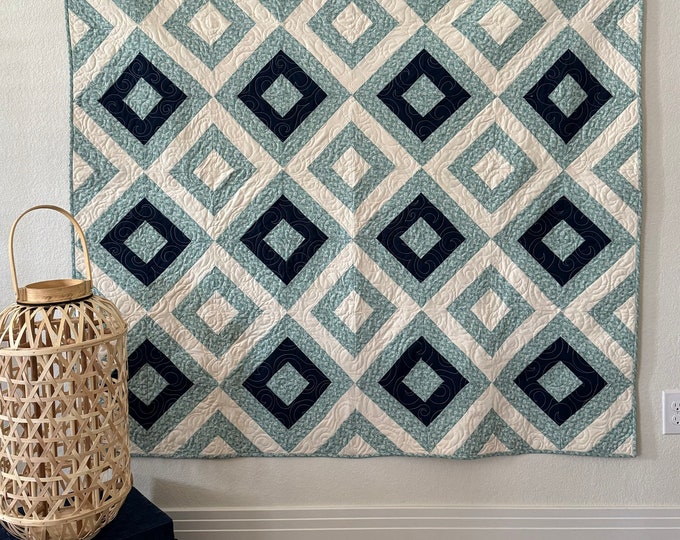 Easy PDF Digital Download Quilt Pattern, Diamond Patch 415 Designed by ...