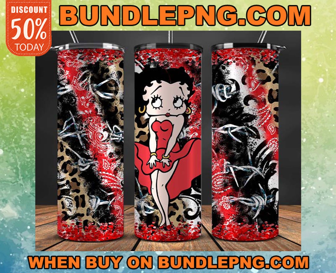 Betty Boop Skinny Tumbler Wrap Betty Boop Tumbler Wrap betty - Etsy