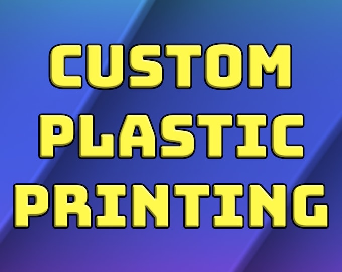 Custom Plastic Printing Service read the Description - Etsy