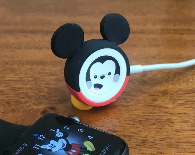 Apple Watch Charger Cover - Mickey Mouse Inspired 3D Printed Accessory ...