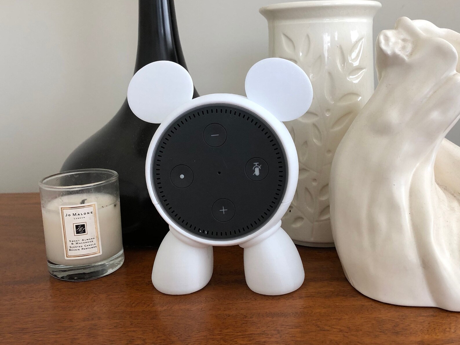 Amazon Echo Dot - White Mickey Mouse Inspired Accessory (sized for 2nd ...