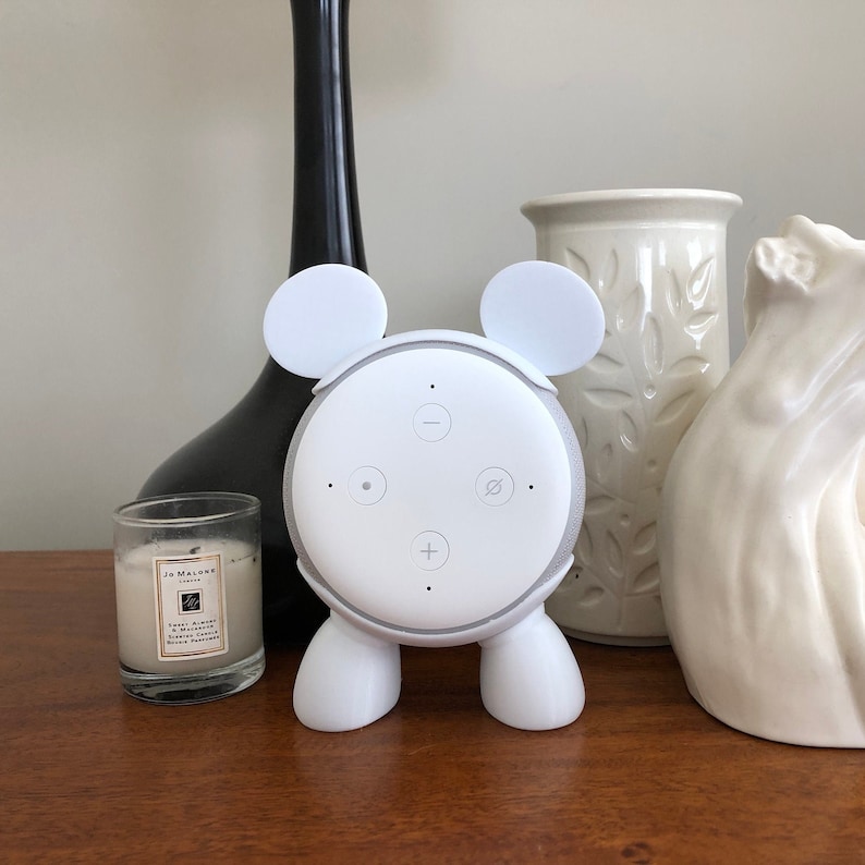 Amazon Echo Dot White Mickey Mouse Inspired Accessory sized - Etsy UK