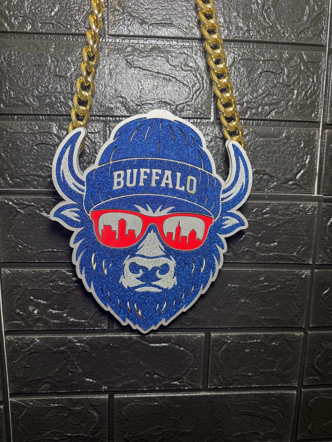 Bills Mafia Wooden Logo Chain - Etsy
