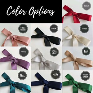 Hand Tied Satin Ribbon Bows- Long Tail Ribbon Bows - Etsy